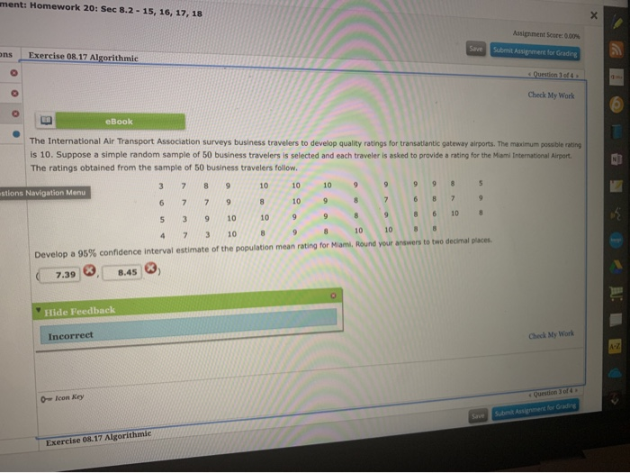 Solved ment: Homework 20: Sec 8.2 - 15, 16, 17, 18 | Chegg.com
