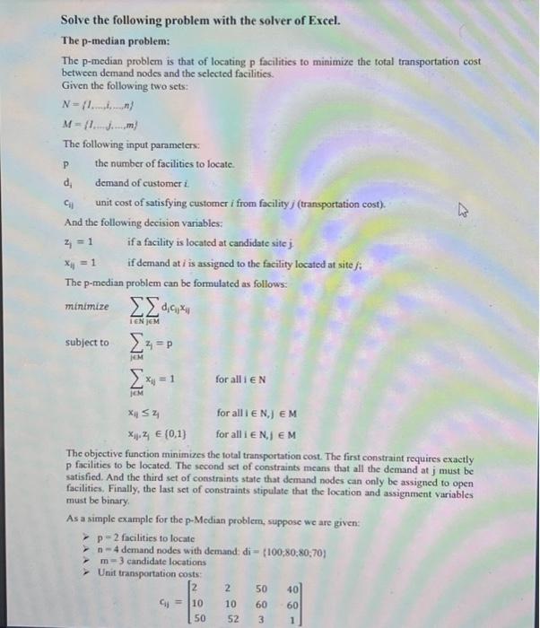 show all the functions used in excel to find the | Chegg.com
