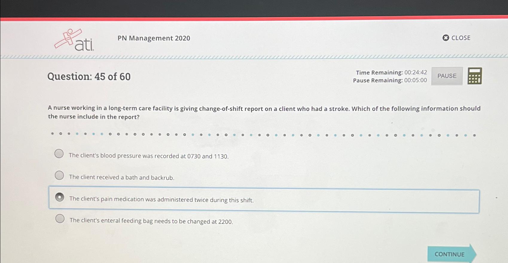 Solved PN Management 2020CLOSEQuestion: 45 ﻿of 60Time | Chegg.com