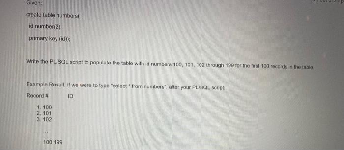 Solved Need help. PLEASE show final output. Change PL/SQL | Chegg.com