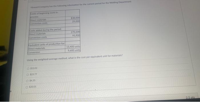 Solved Using the weighted-averase method. what is the cost | Chegg.com