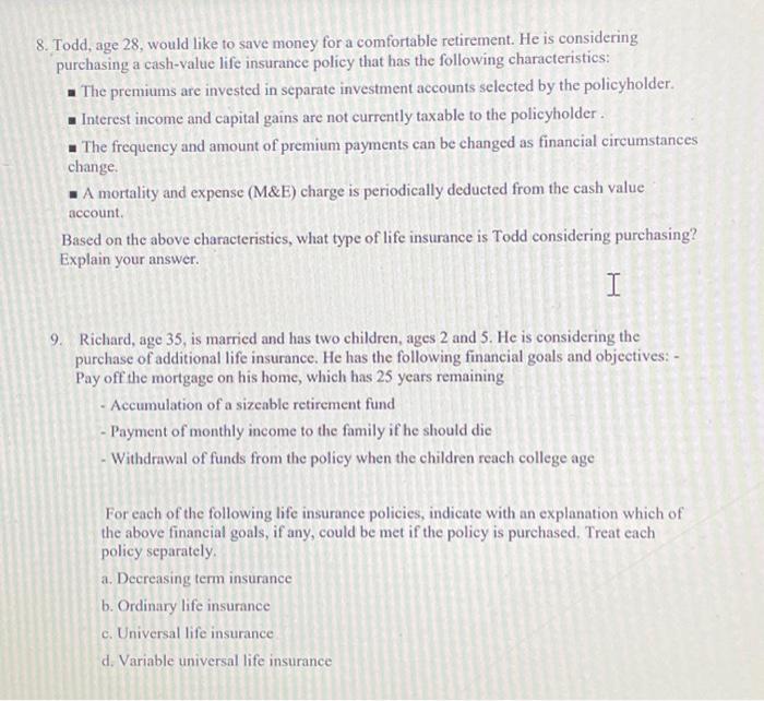 Solved 1. Explain the meaning of premature death. Identify | Chegg.com