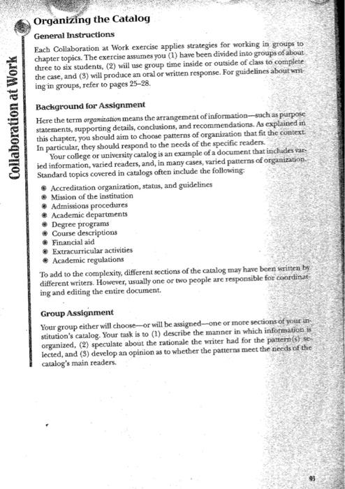 1. Overall Organization. Find an example of technical | Chegg.com