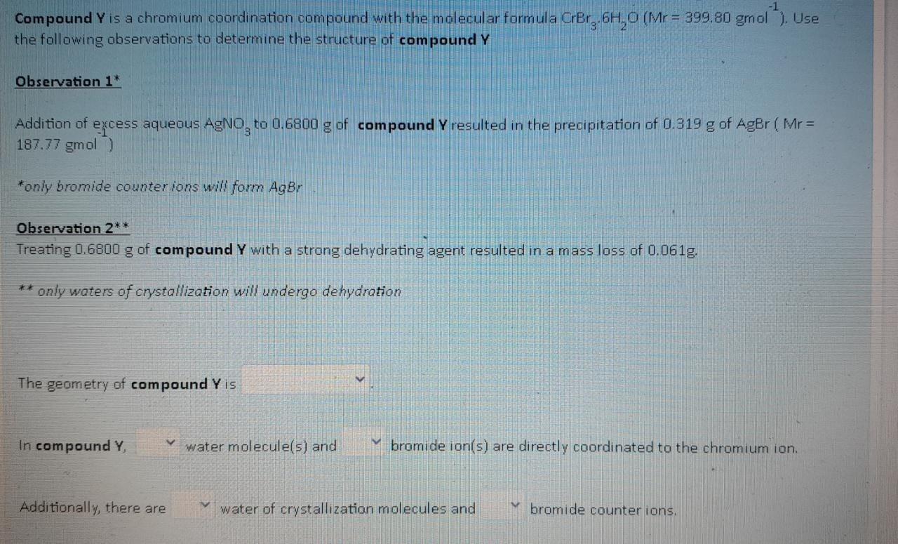 Solved The values of Δ0 for three cobalt complexes, | Chegg.com