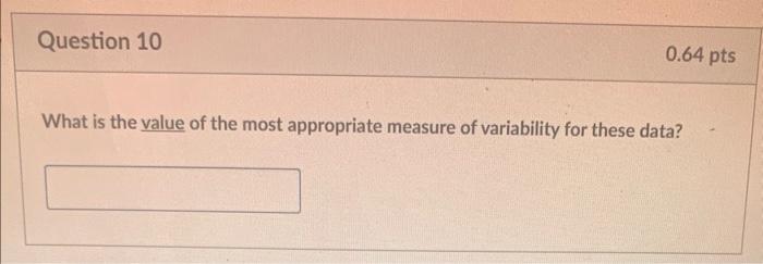 what is the value of the most appropriate measure of | Chegg.com