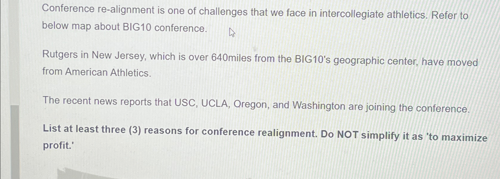 Solved Conference re-alignment is one of challenges that we | Chegg.com