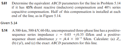 Solved 5.61 ﻿Determine the equivalent ABCD parameters for | Chegg.com