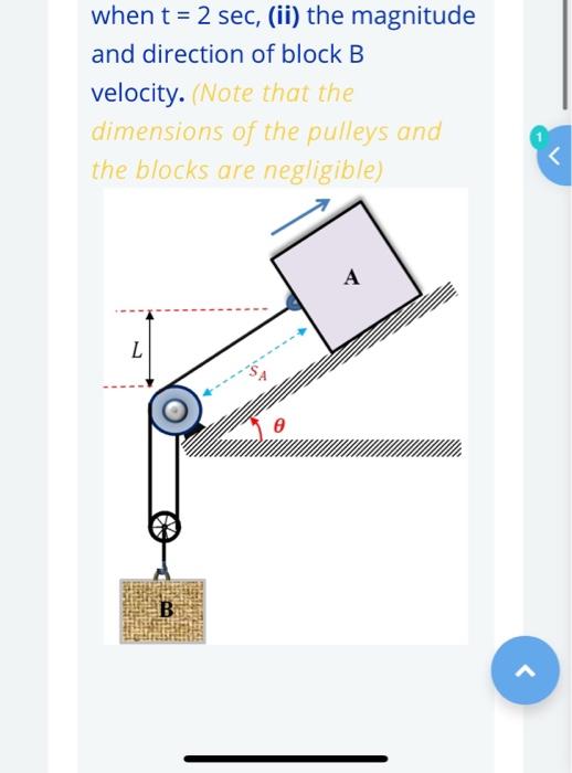 Solved A massless, inextensible rope is used to connect two | Chegg.com