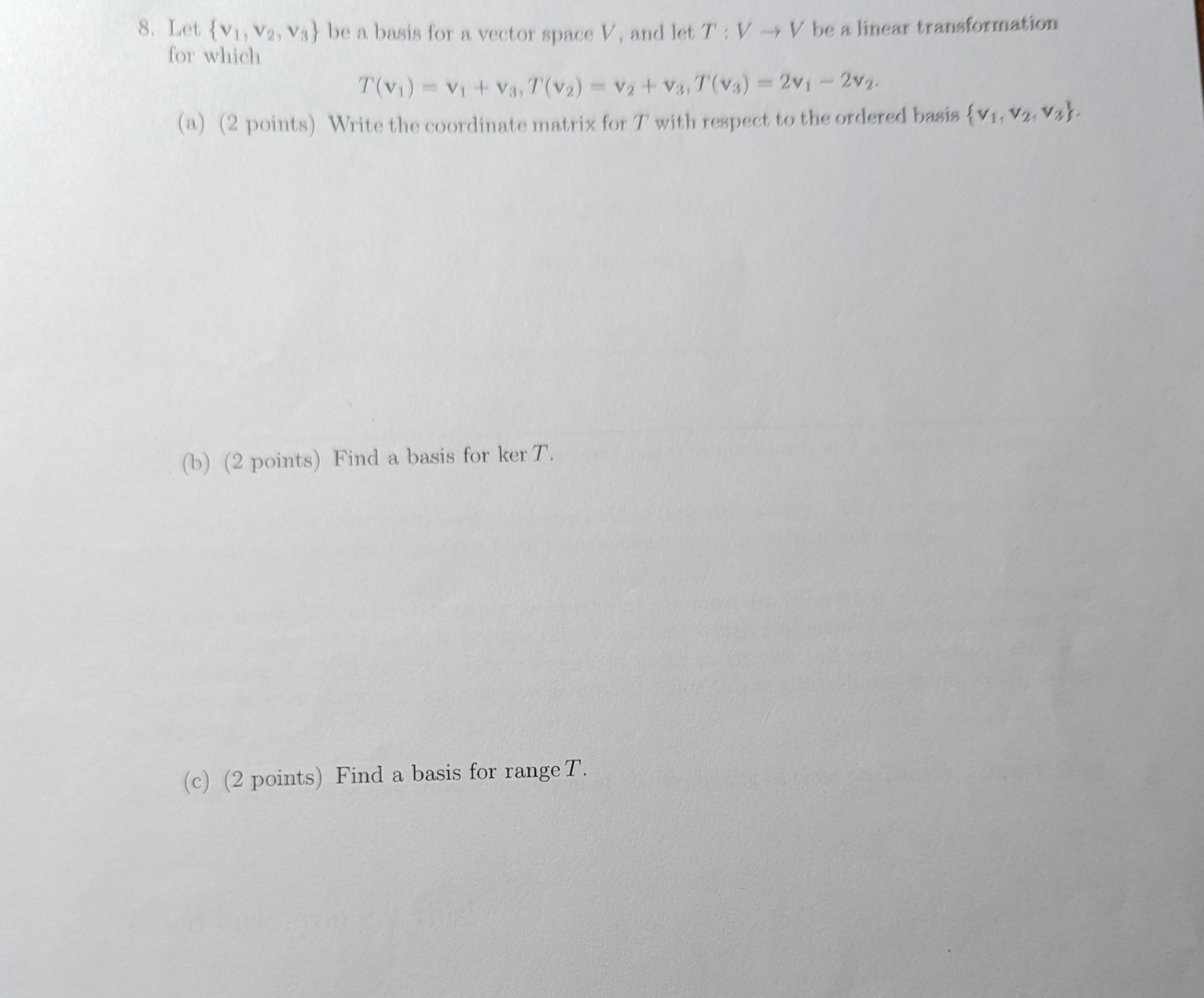 Solved Let {v1,v2,v3} be a basis for a vector space V, and | Chegg.com Solved Let {v1,v2,v3} be a basis for a vector space V, and | Chegg.com