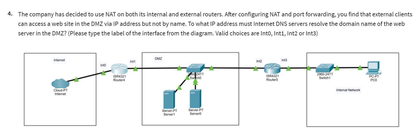 The company has decided to use NAT on both its | Chegg.com