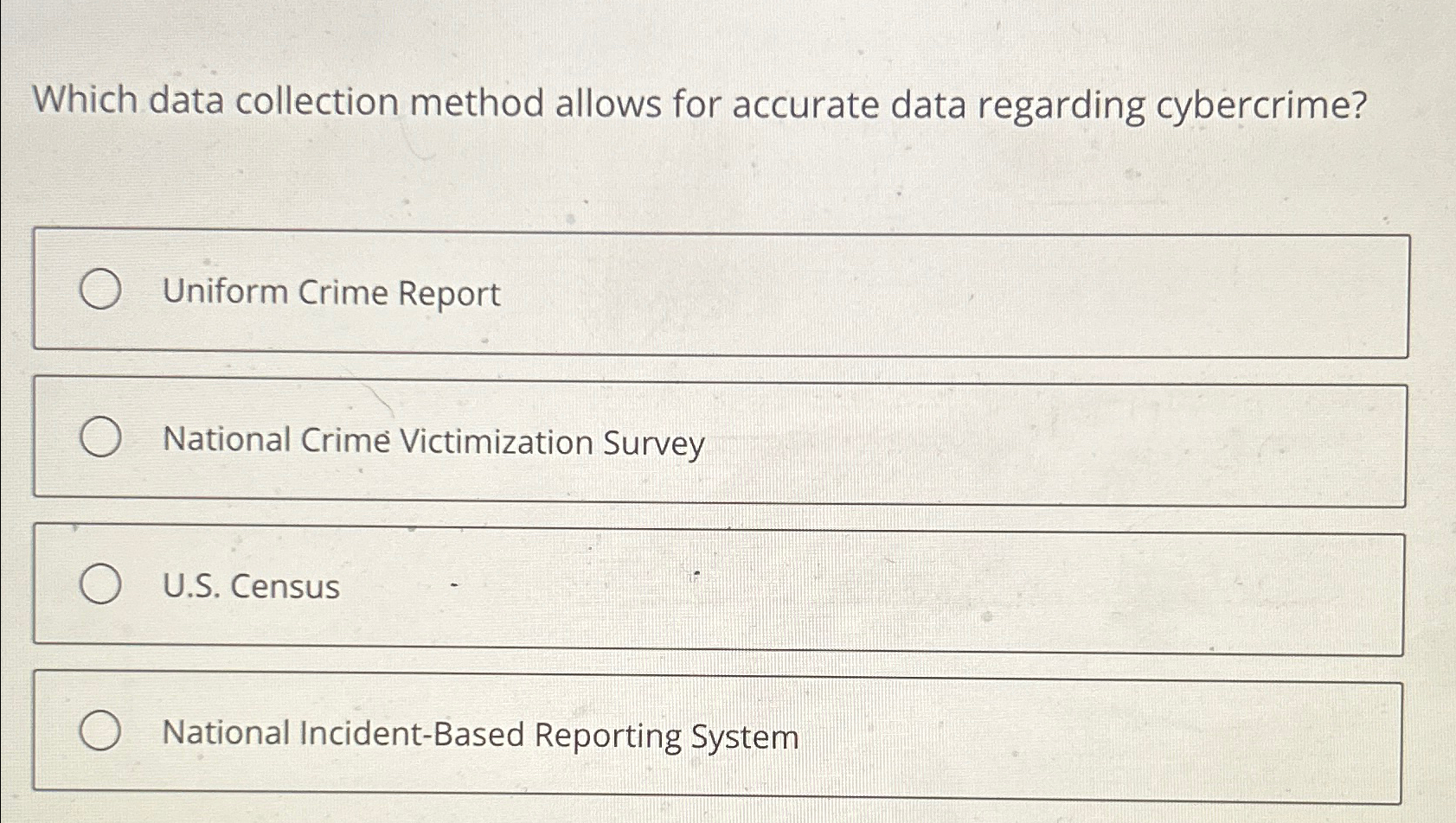 Solved Which data collection method allows for accurate data | Chegg.com