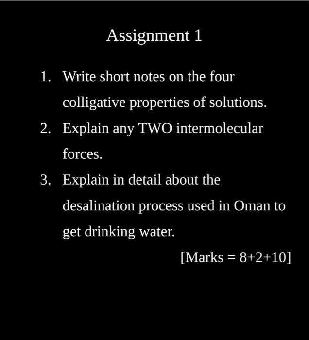Solved Assignment 1 1. Write short notes on the four | Chegg.com