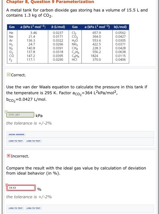 Solved Chapter 8, Question 7 Parameterization Incorrect. | Chegg.com