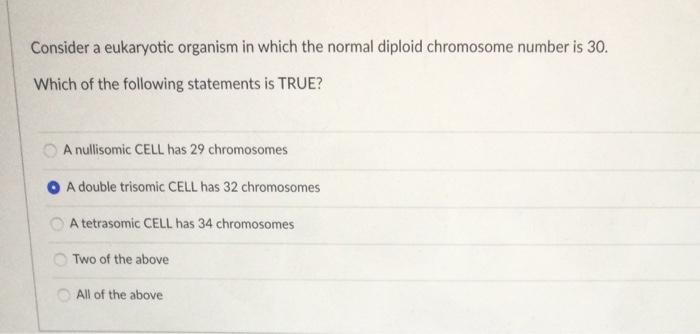 Solved Consider a eukaryotic organism in which the normal | Chegg.com