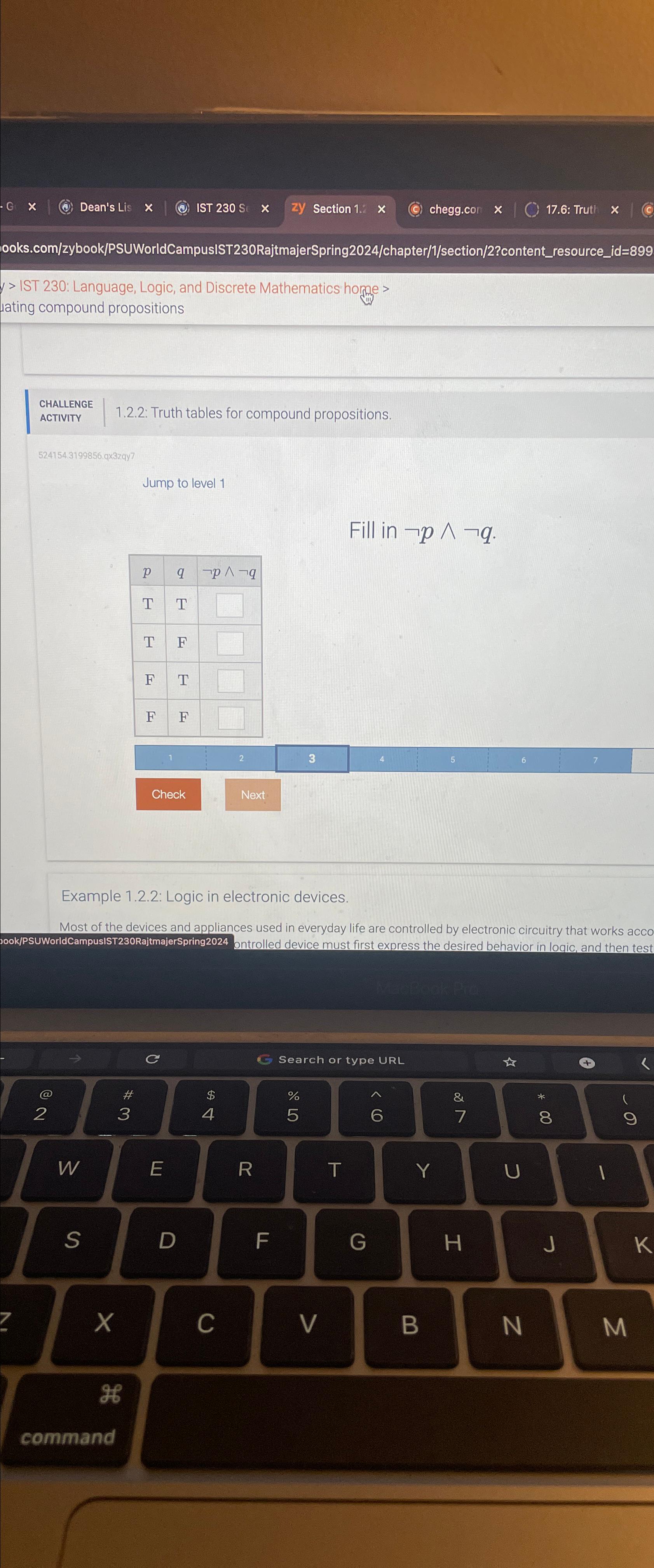 Solved CHALLENGEACTIVITY1.2.2: Truth tables for compound | Chegg.com