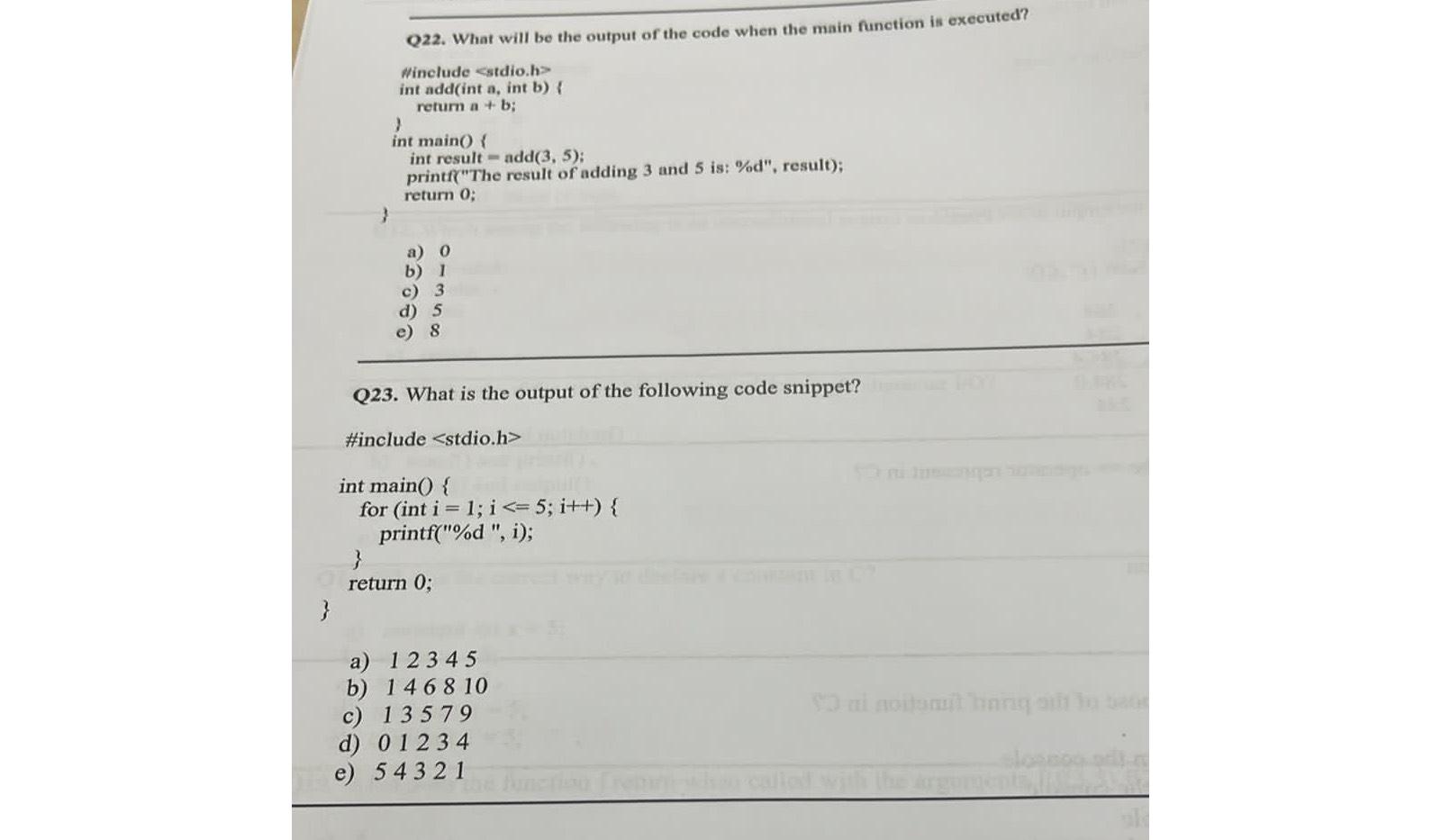 Solved Q22. ﻿What will be the output of the code when the | Chegg.com