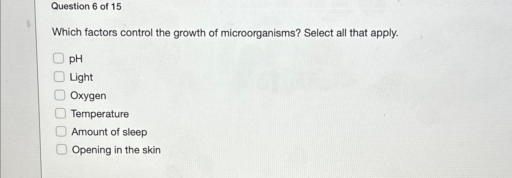 Solved Question 6 of 15Which factors control the growth of | Chegg.com Solved Question 6 of 15Which factors control the growth of | Chegg.com
