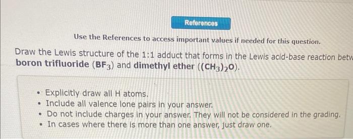 Solved Draw the Lewis structure of the 1:1 adduct that forms | Chegg.com