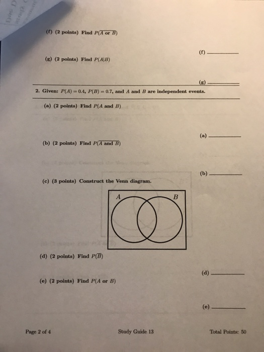 Solved Elementary Statistics Study Guide 13 Due Date: Name: | Chegg.com