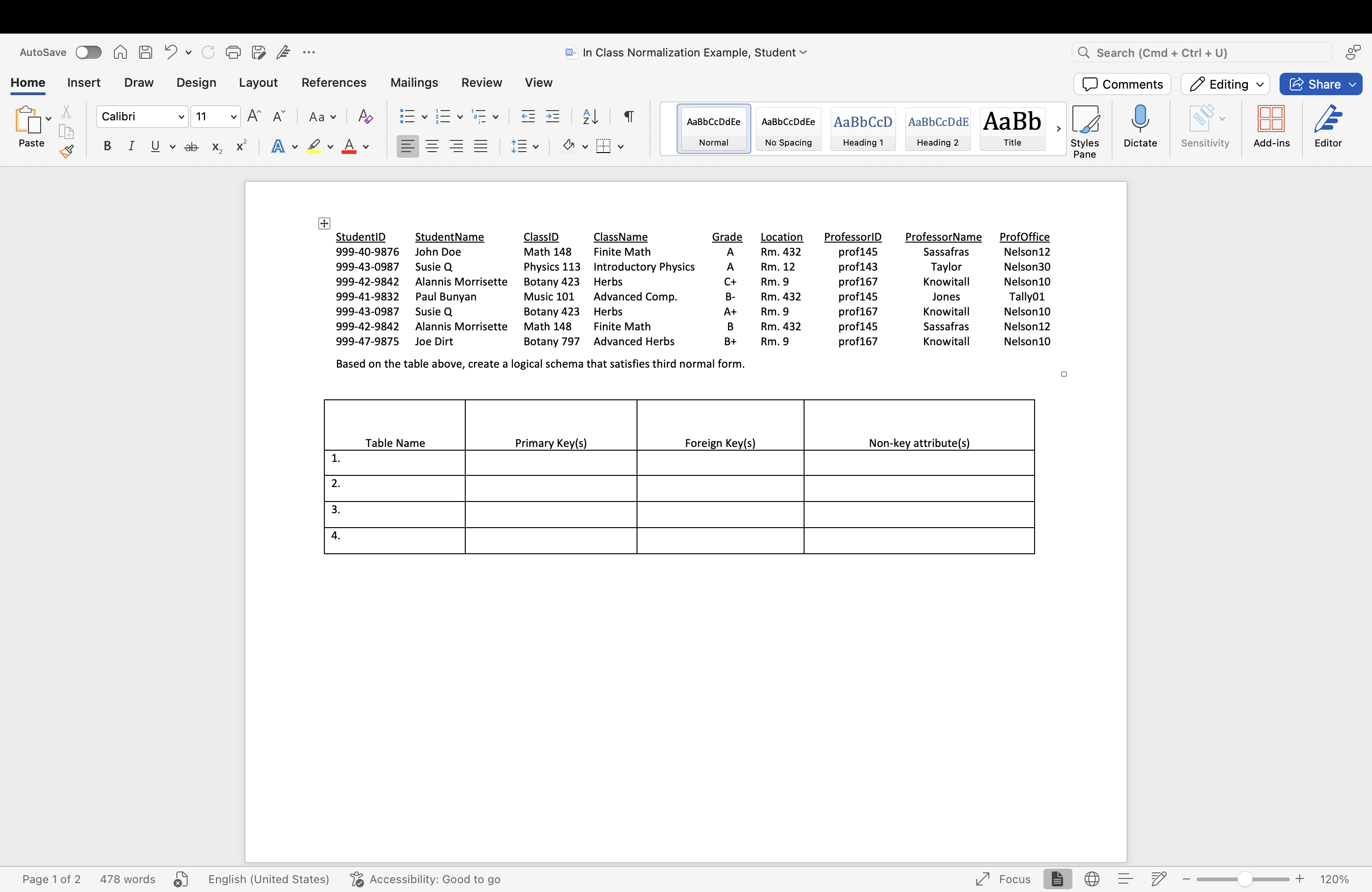 based of the information fill up the table below | Chegg.com