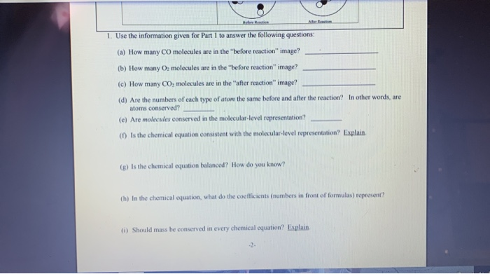 Solved Part 1: Relative Amounts of Reactants and Products | Chegg.com