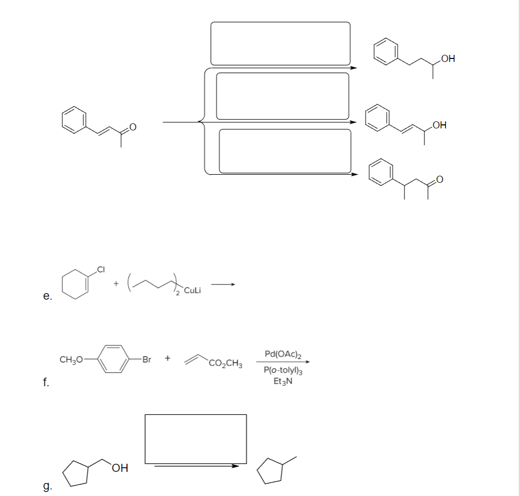 Solved PLEASE, provide the missing reactants, reagents or | Chegg.com