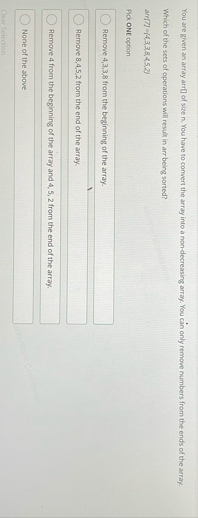 Solved You are given an array arril of size n. ﻿You have to | Chegg.com