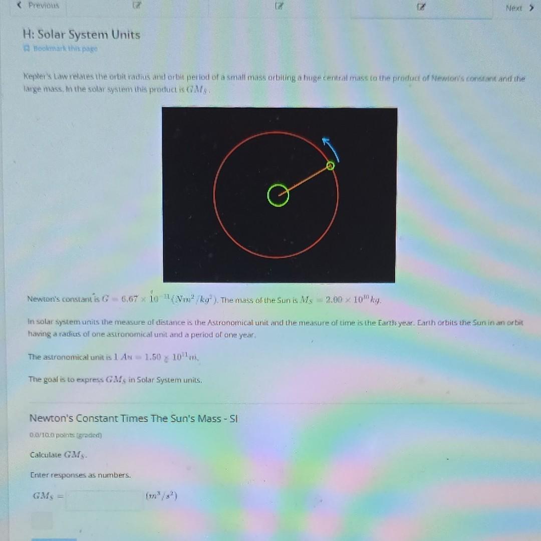 Solved Kepter's Law retates the orbit radius and orbit | Chegg.com