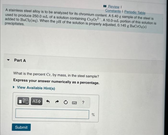 Solved Redox titrations are used to determine the amounts of | Chegg.com