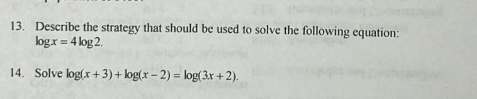 Solved Describe the strategy that should be used to solve | Chegg.com