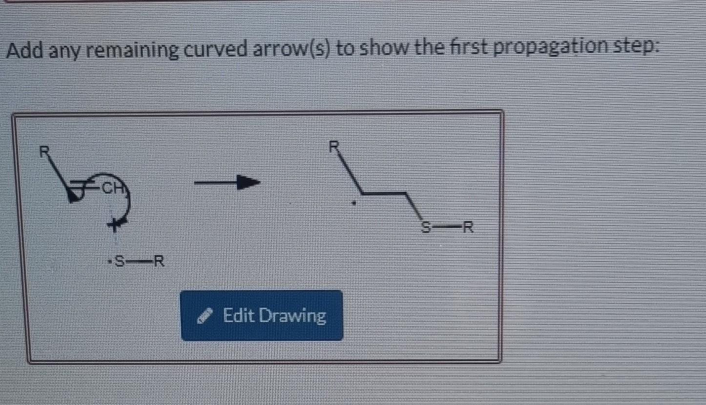 Solved Add any remaining curved arrow(s) to show the first | Chegg.com