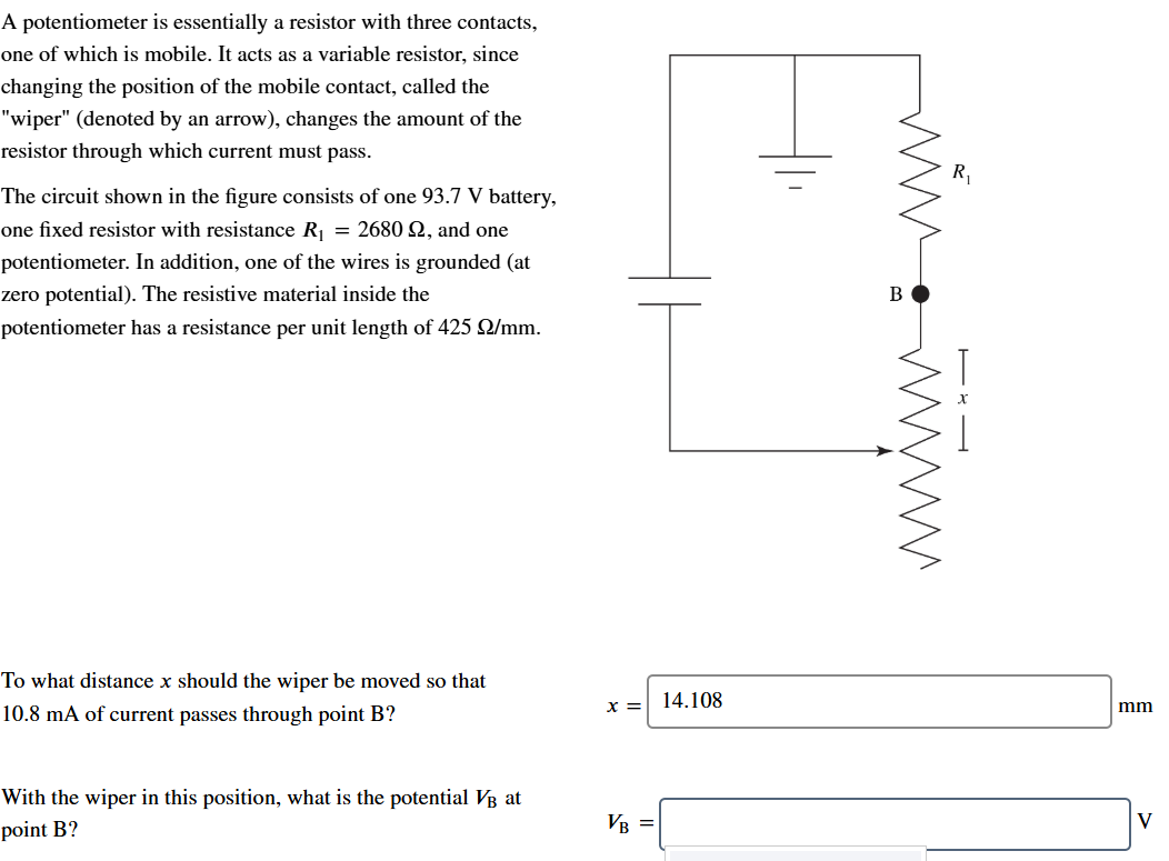 Solved A potentiometer is essentially a resistor with three | Chegg.com