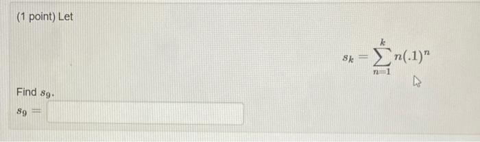 Solved (1 point) Determine whether the sequence is divergent | Chegg.com