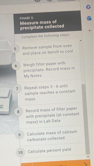 Solved observed mass calcium carbonate, expexted mass | Chegg.com