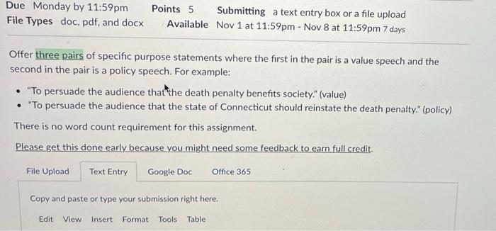 Solved Due Monday by 11:59pm File Types doc, pdf, and docx | Chegg.com