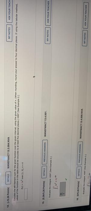 Solved 14. [-75.26 Points DETAILS WANEFMAC7 13.3.004.NVA MY | Chegg.com Solved 14. [-75.26 Points DETAILS WANEFMAC7 13.3.004.NVA MY | Chegg.com