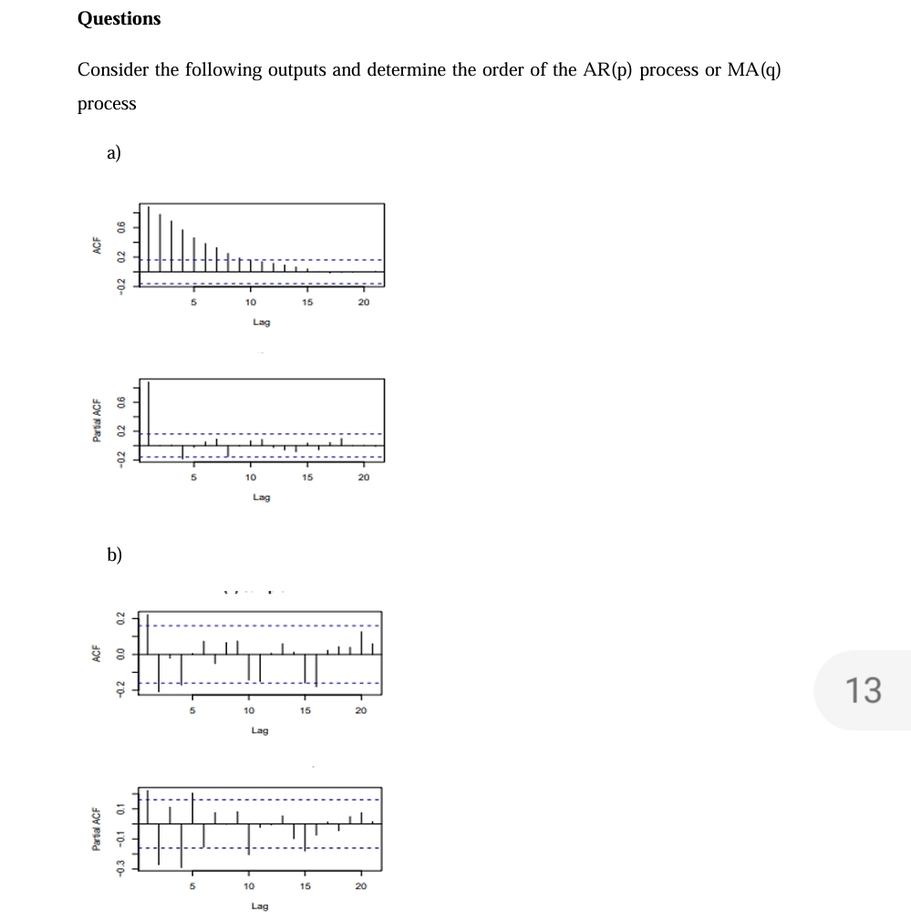 Solved QuestionsConsider the following outputs and determine | Chegg.com