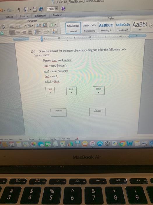 Solved CSC142_FinalExam_Fal 2020. 100% Review Tables Charts | Chegg.com