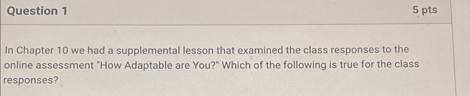 Solved Question 15 ﻿ptsIn Chapter 10 ﻿we had a supplemental | Chegg.com