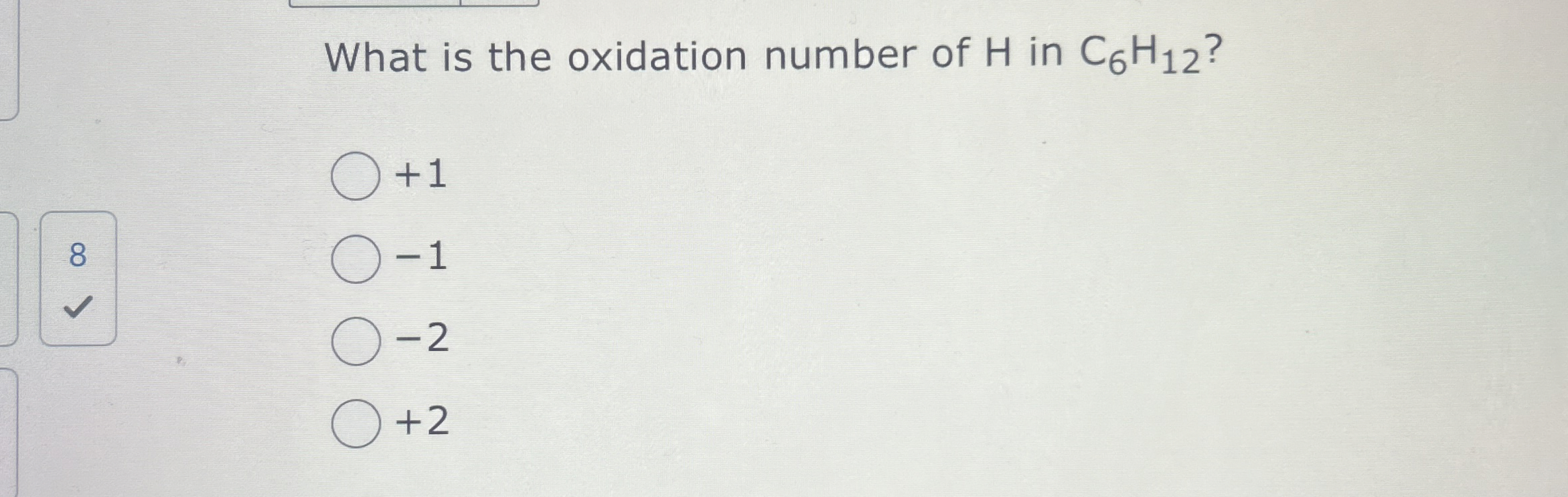 Solved What is the oxidation number of H in | Chegg.com