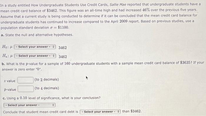 Solved In a study entitled How Undergraduate Students Use | Chegg.com