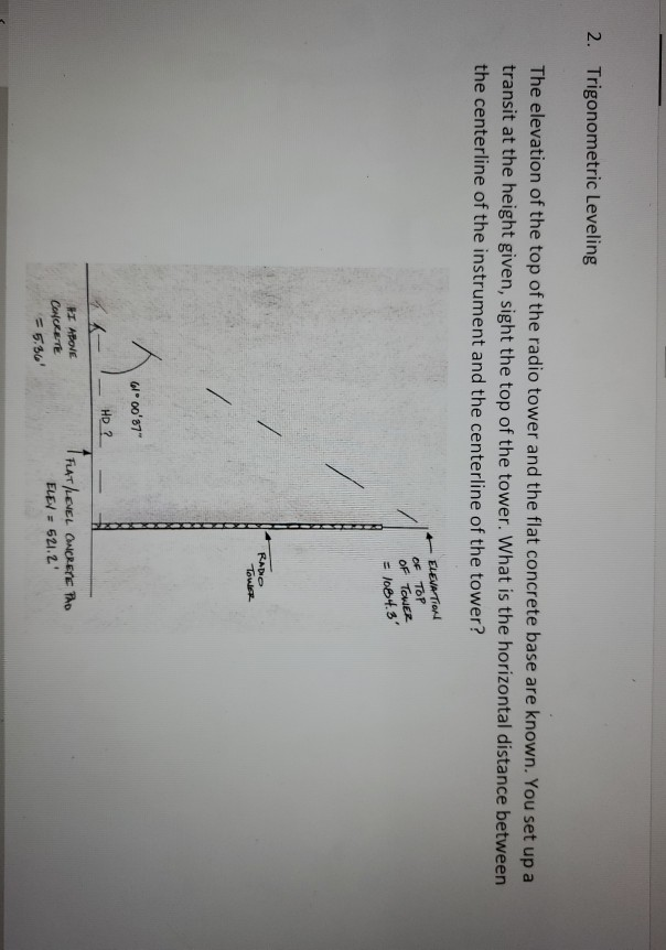 Solved 1. Reciprocal Leveling Reciprocal leveling is used to | Chegg.com
