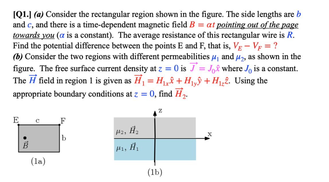Solved [Q1.] (a) ﻿Consider the rectangular region shown in | Chegg.com