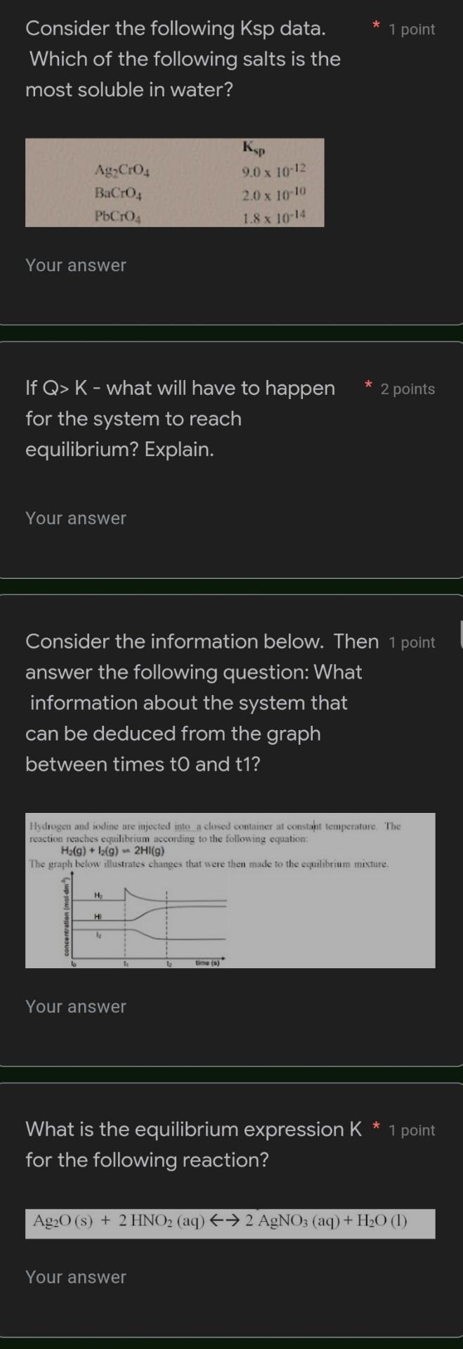 Solved Consider the following Ksp data. Which of the | Chegg.com
