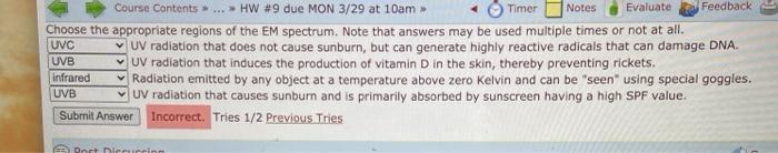 Solved Print Info UVC Course Contents> ... >> HW #9 due MON | Chegg.com
