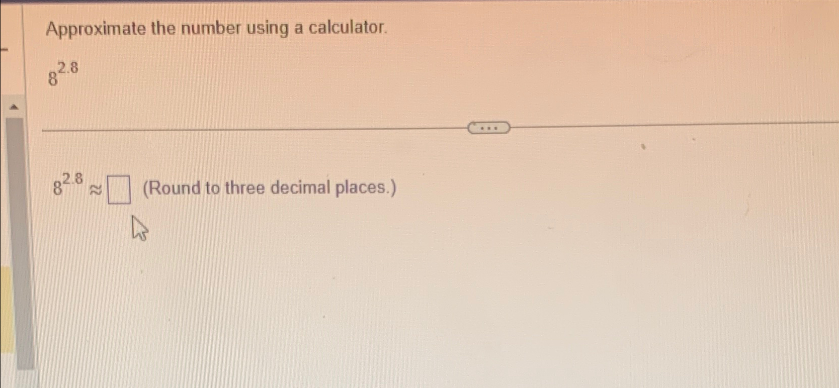 Solved Approximate the number using a | Chegg.com