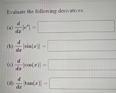 Solved Evaluate the following | Chegg.com