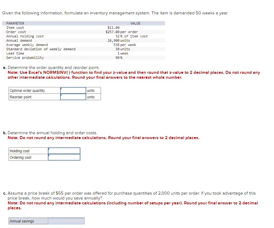 Solved Given the following information, formulate an | Chegg.com