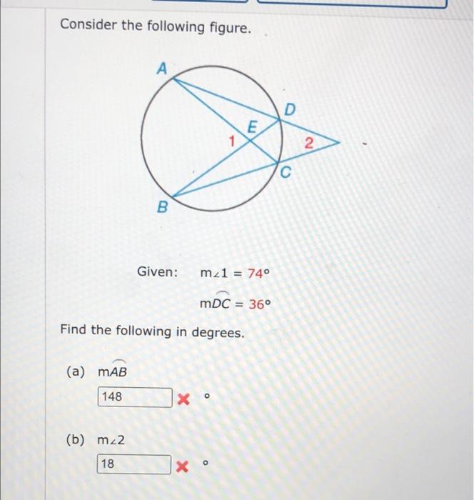 Solved Consider the following figure. Given: circle O with | Chegg.com