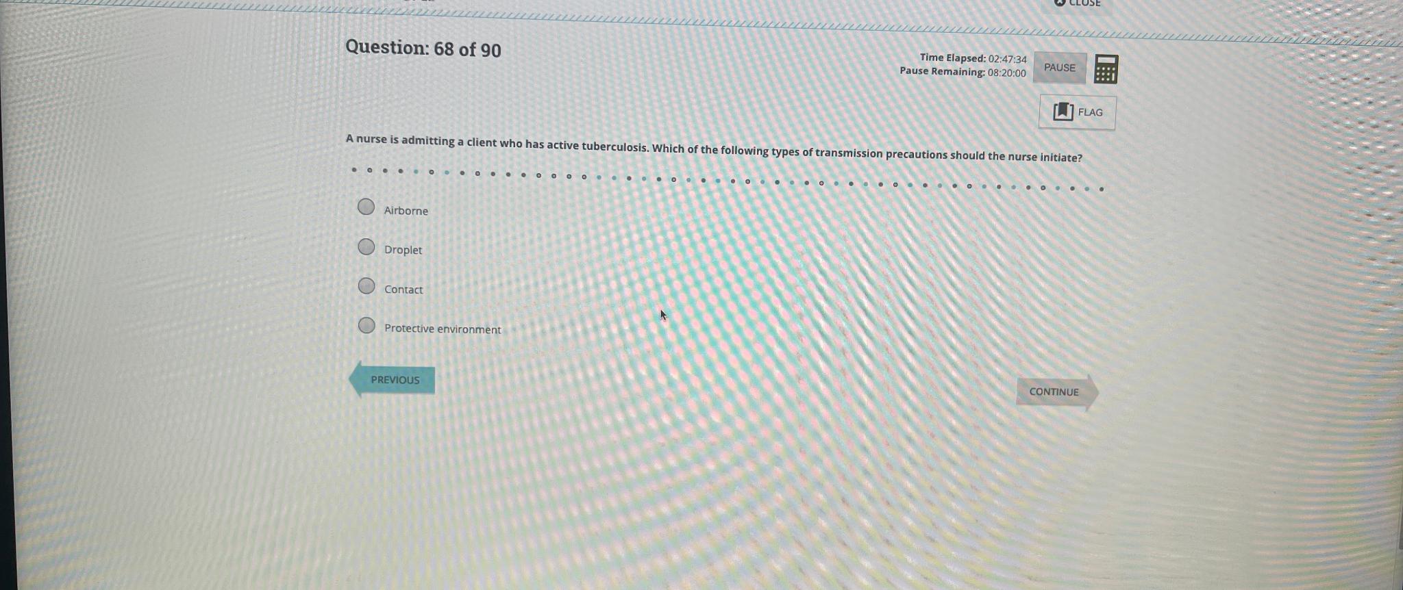 Solved Question: 68 ﻿of 90A nurse is admitting a client who | Chegg.com